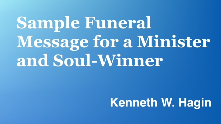 Funeral Resources | Tony Cooke Ministries